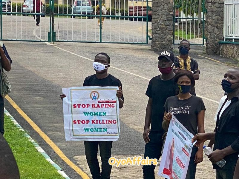 NANS Protest Over Rising Rape Cases, Gender-Based Violence in Oyo State ...