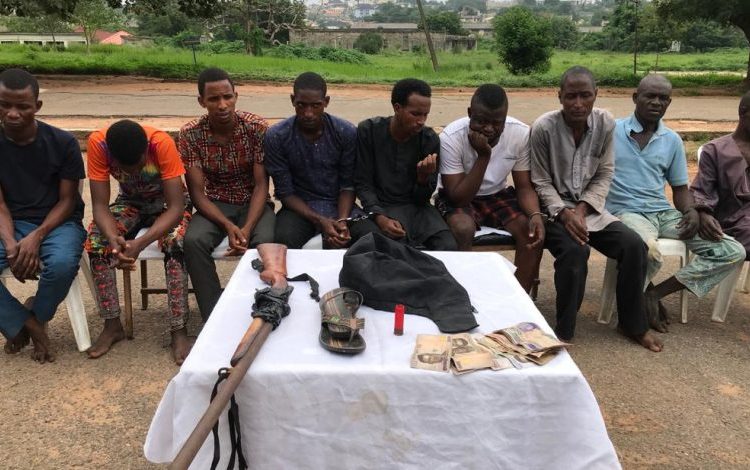Police Parade Suspected Kidnappers of Ex-Governor Akala’s Farm Worker ...