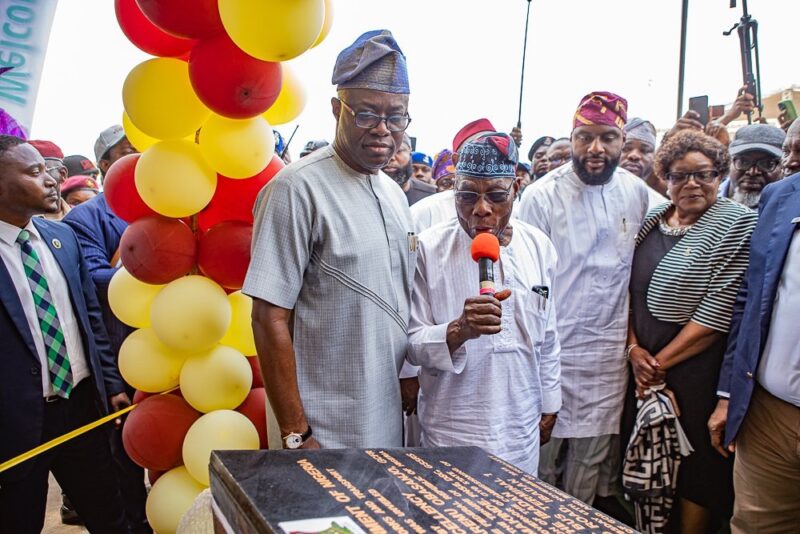 Makinde making Ibadan liveable, Obasanjo says at commissioning of Mega ...